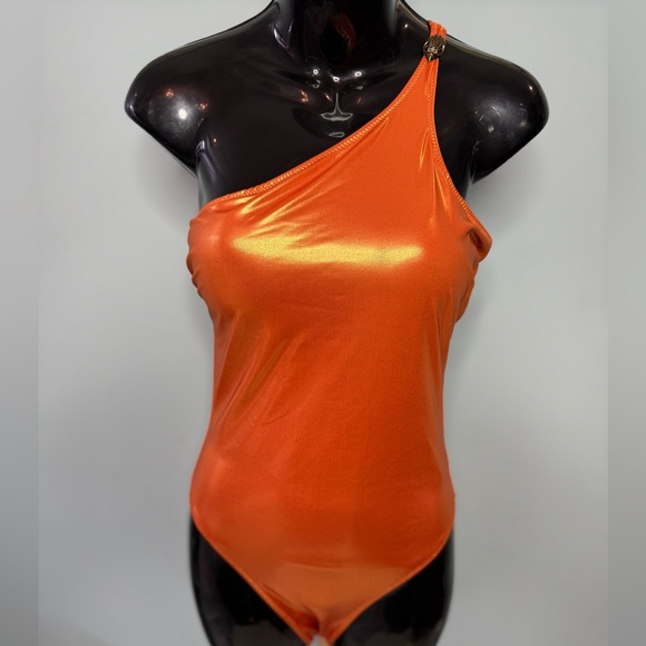 Kurt Geiger | Swim | Kurt Geiger Orange Asymmetrical Onepiece Swimsuit ...